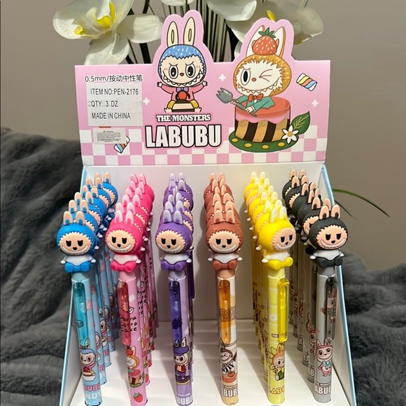 other | Office | Labubu Black Ink Pen Set 2 Nwt | Poshmark